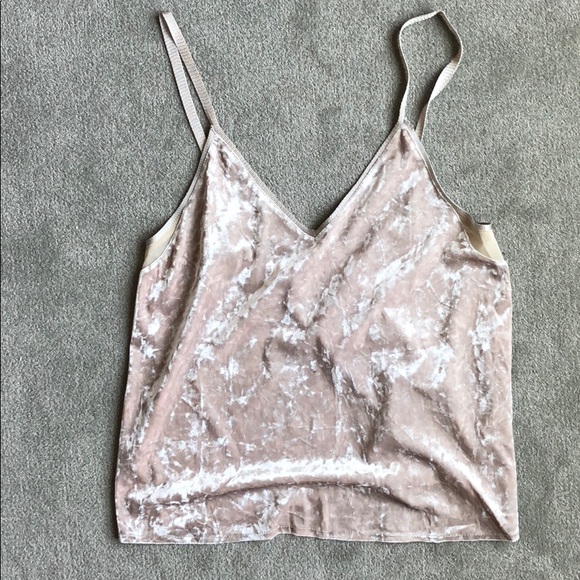Zara | Tops | Zara Velvet Tank | Poshmark